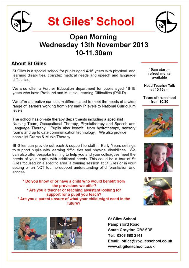 St Giles School open morning: Nov 13 | Inside Croydon