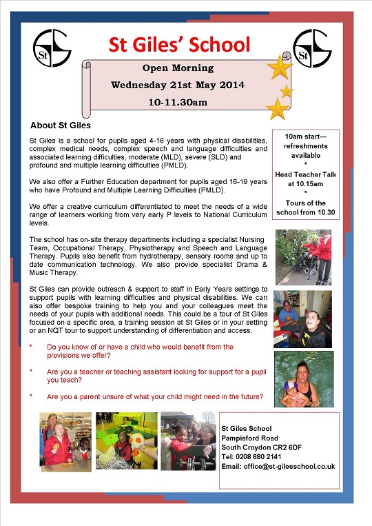 St Giles’ primary school annual open morning, May 21 | Inside Croydon