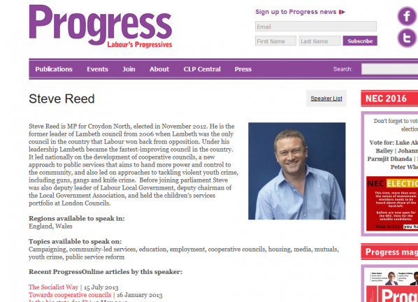 Reed makes Progress after Corbyn gives him a charity job | Inside Croydon