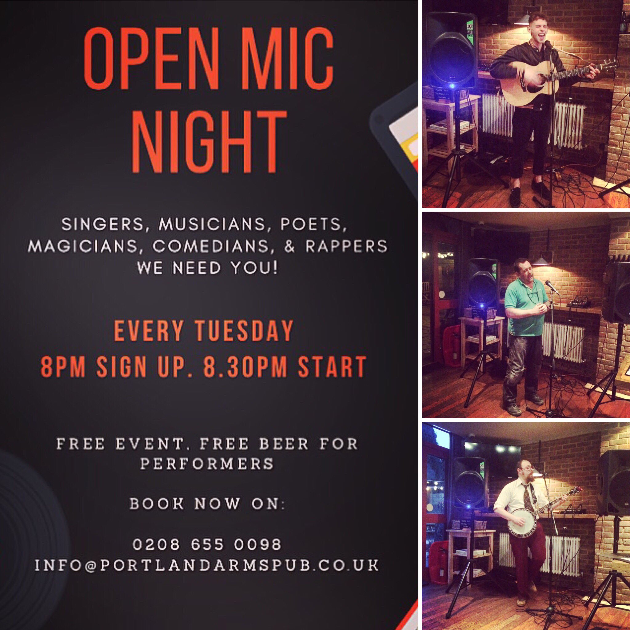 Open Mic Nights at Portland Arms, South Norwood, Tuesdays | Inside Croydon