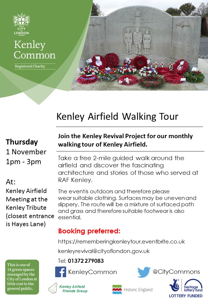 Kenley Airfield Walking Tour, Kenley Common, Nov 1 | Inside Croydon