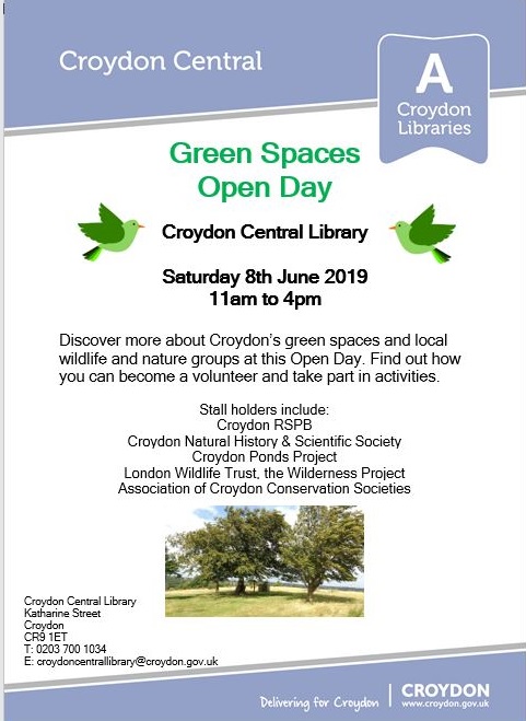 Green Spaces Open Day, Croydon Central Library, Jun 8 | Inside Croydon