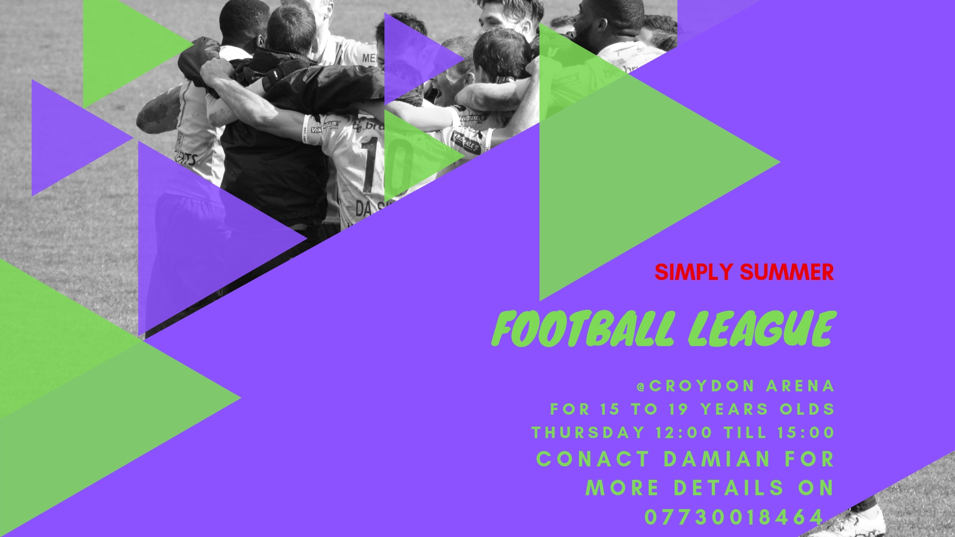 Summer football for 15-19-year-olds, Croydon Arena, every Thu | Inside ...
