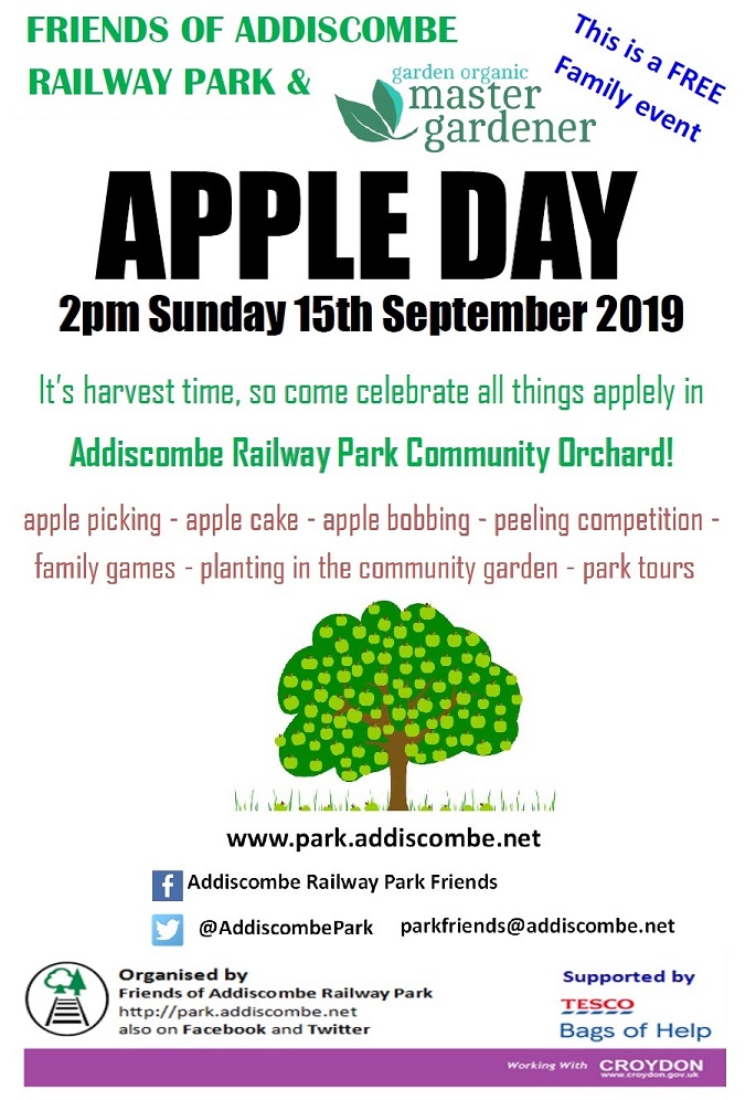 Friends of Addiscombe Railway Park Apple Day, Sep 15 | Inside Croydon
