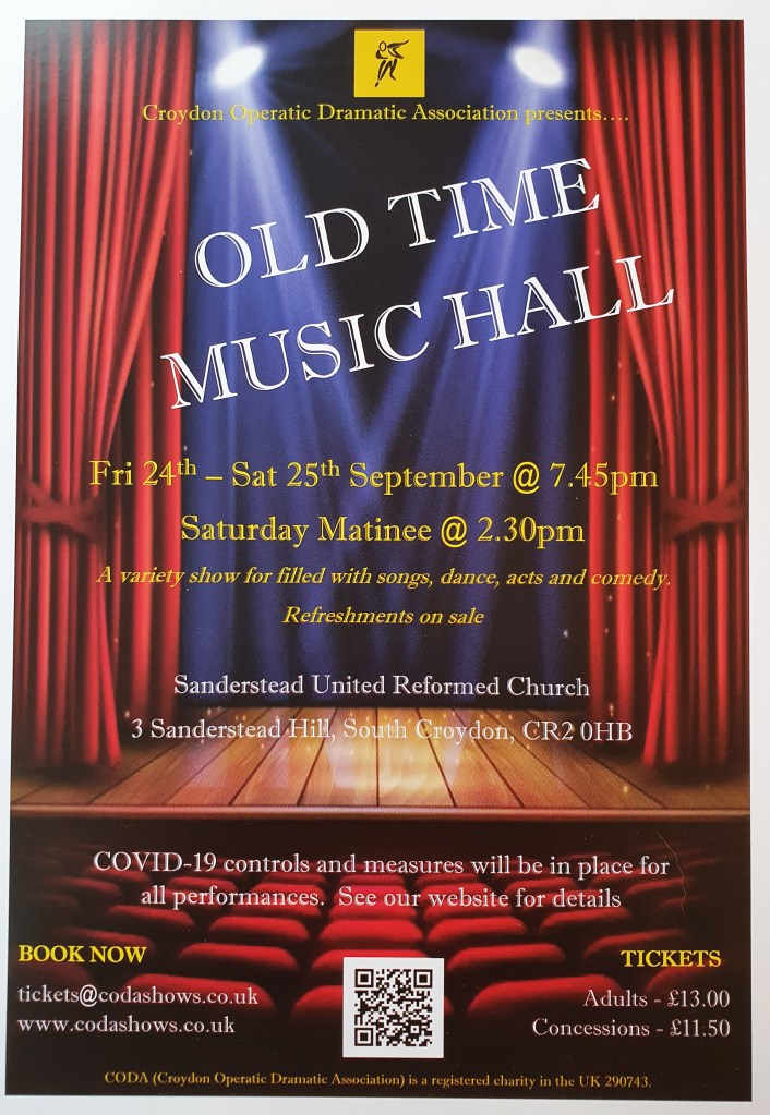 CODA’s Old Time Musical Hall, Sanderstead, Sep 24-25 | Inside Croydon