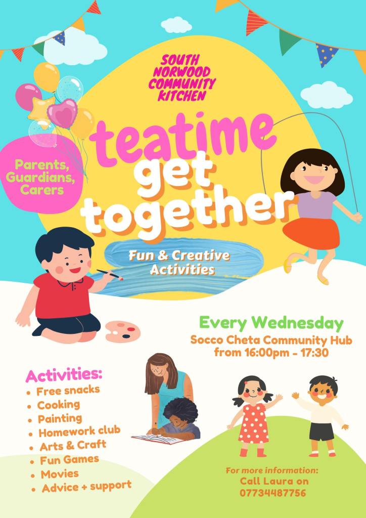 SNCK Teatime Get Together, Socco Cheta, every Wednesday | Inside Croydon