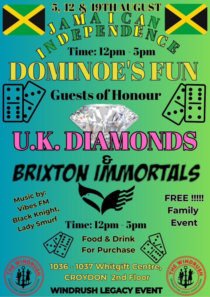 Dominoes at Windrush Centre, Whitgift Centre, Aug 12 and 19 | Inside ...