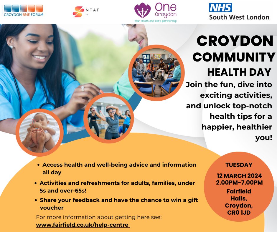 BME Forum and NHS Health Day, Fairfield Halls, Mar 12 | Inside Croydon