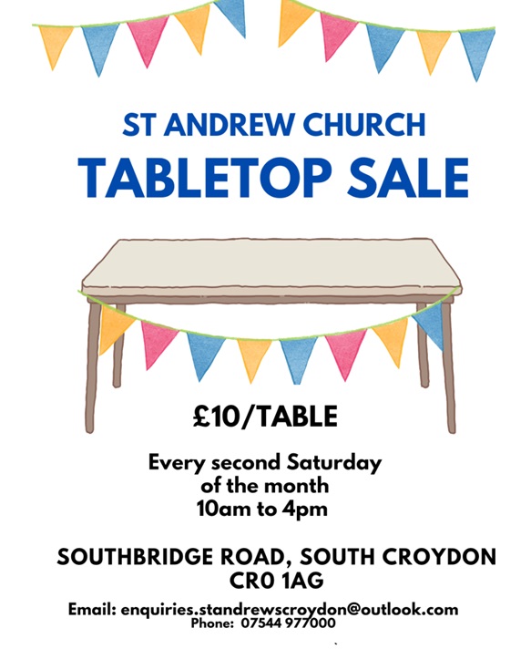 St Andrew’s Table Top Sale, second Sat of month, next Sep 7 | Inside ...