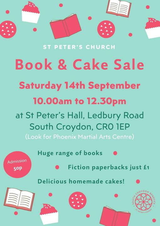 St Peter’s Church Book and Cake Sale, South Croydon, Sep 14 | Inside ...