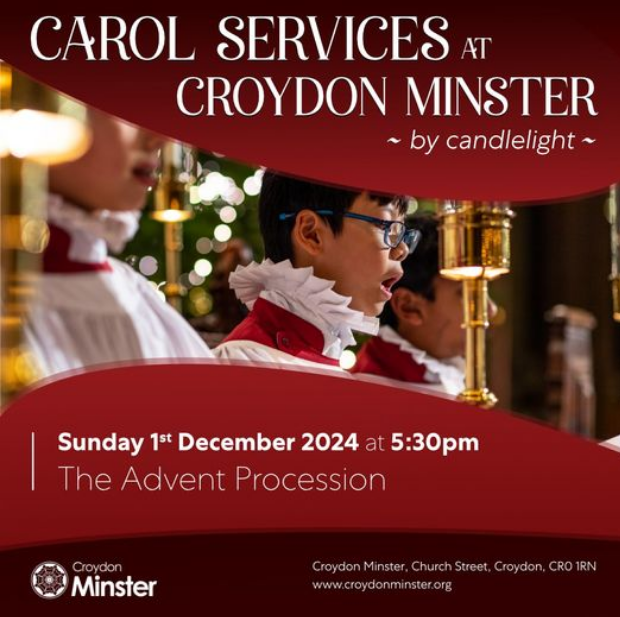 Christmas carols by candlelight, Croydon Minster, Dec 1 | Inside Croydon