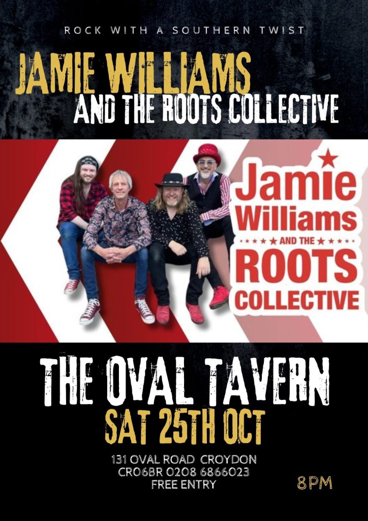 Jamie Williams and the Roots Collective, Oval Tavern, Oct 25 | Inside ...