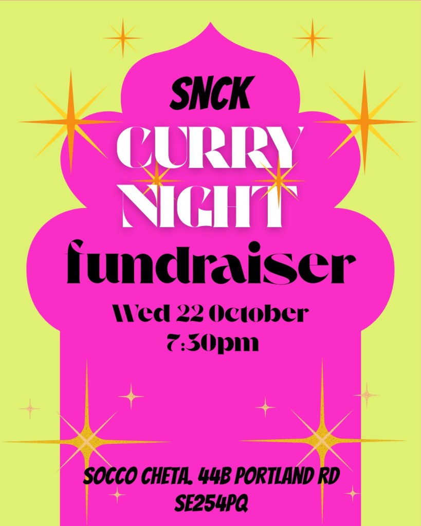 Curry Night Fund-raiser at SNCK, Socco Cheta, Oct 22 | Inside Croydon