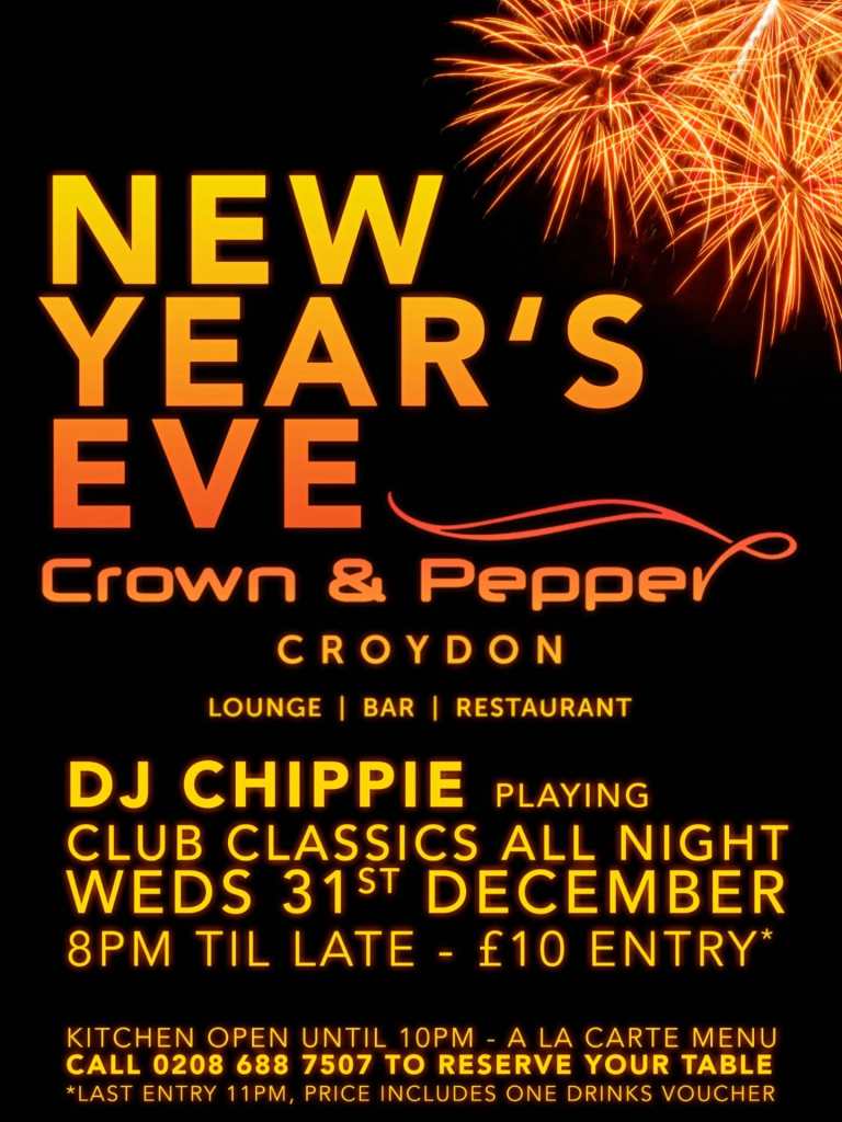 New Year’s Eve Party with DJ Chippie at The Crown and Pepper | Inside ...