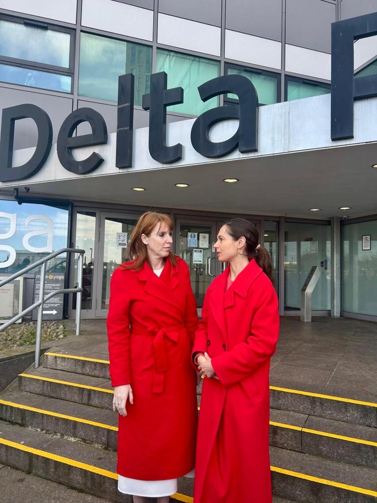 Red coats march on Delta Point to protest against evictions | Inside ...